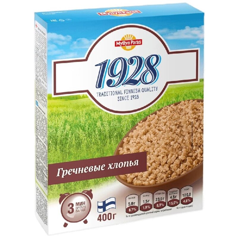 Хлопья MYLLYN PARAS 1928 (МП01) гречневые 400г