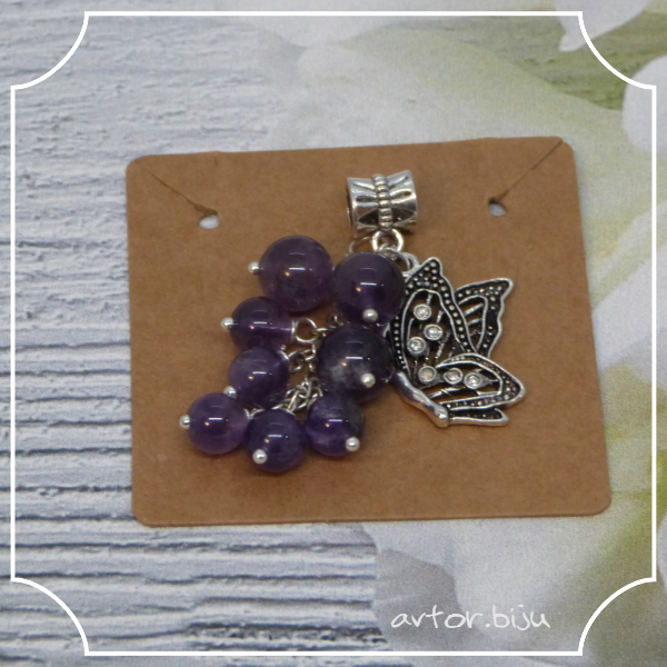 Подвеска, аметист