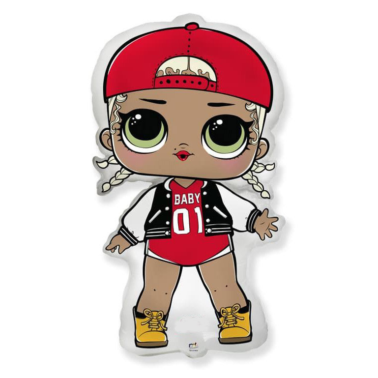 Воздушный шар из фольги. Фигура, Кукла ЛоЛ (LoL), Модная подружка (84 см, ESP)