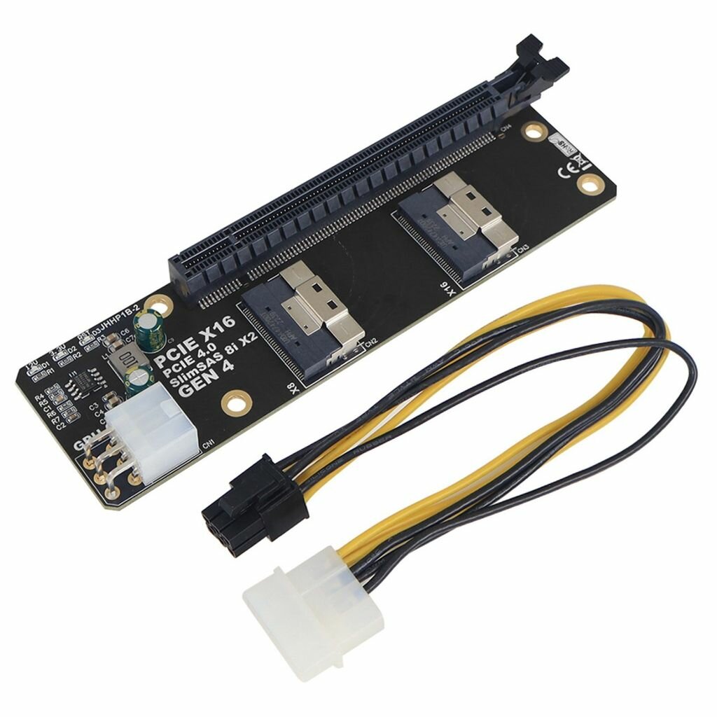 Плата адаптера 8i x2 к PCIe4.0x16
