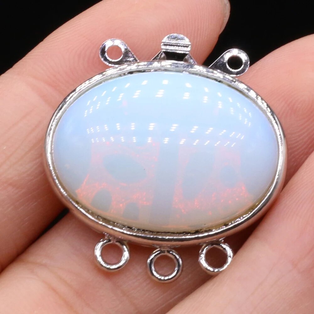 Набор природных камней Агат 26x26 мм для создания украшений Opal