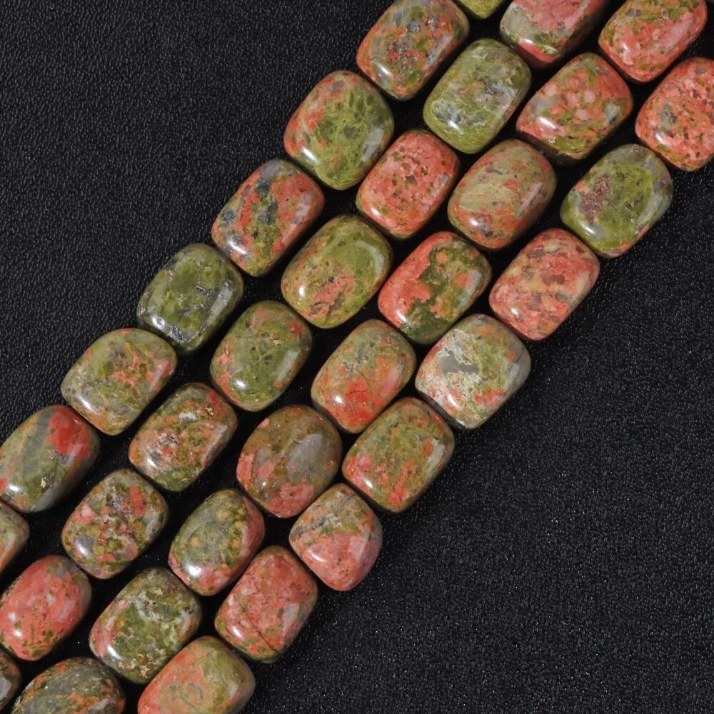 Бусины унакит, 28-30 шт.