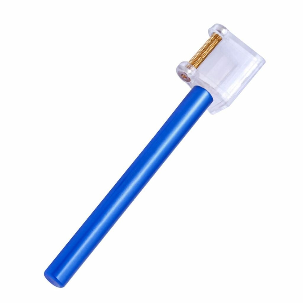 Инструмент для нанесения краски на кожаную окантовку. Простая в использовании ручка. Металлическая Медный верх. Для рукоделия.