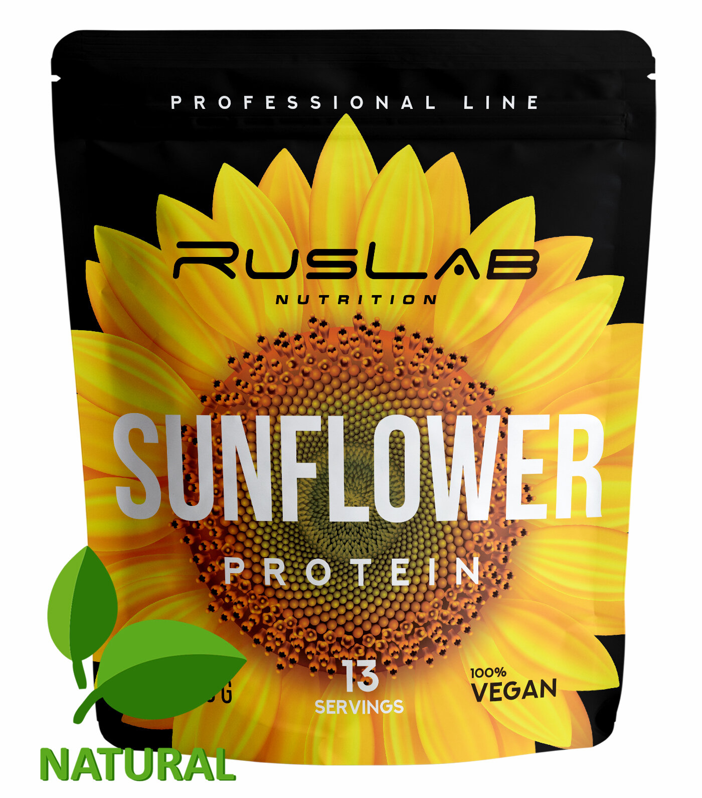 SUNFLOWER PROTEIN-протеин подсолнечный (416гр), натуральный вкус
