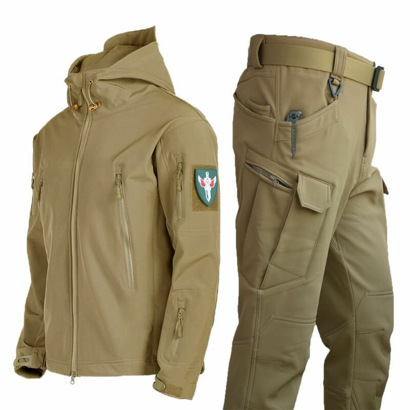 Тактический мужской демисезонный костюм Softshell /Весенние, осенние и зимние модели