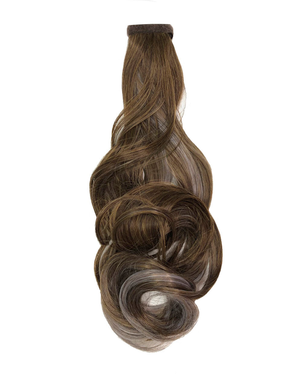 Hairshop Хвост на липучке HairUp! цвет Light coffee /Ф 28 52 см (75гр) SF (Light coffe/ фиолетого - серый)