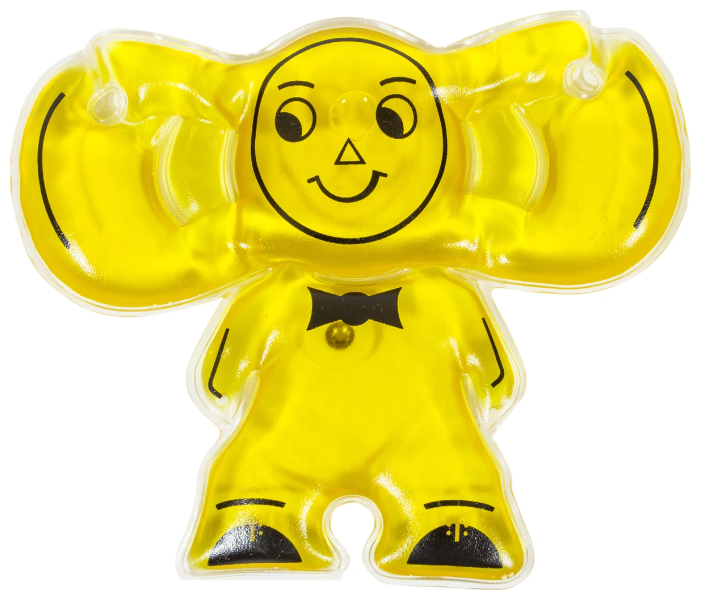 Грелка Линтуб "Чебурашка", многоразовая, для детей, 140x200x10мм, желтая