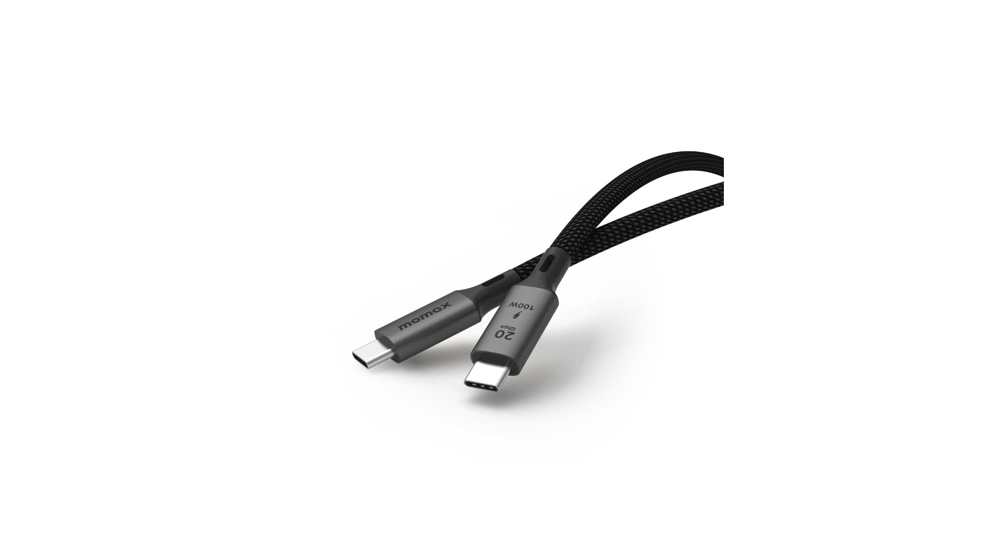 Кабель для зарядки и передачи данных MOMAX Elite USB3.2 Gen 2x2, Type-C to Type-C, 100W, 4K@60Hz, 20Gbps, 1 метр, Черный