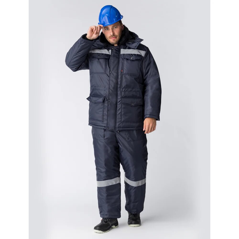 Зимний костюм с полукомбинезоном Факел Мерак-2 СОП (ткань Оксфорд) т. синий 87491253.007, 50 мм