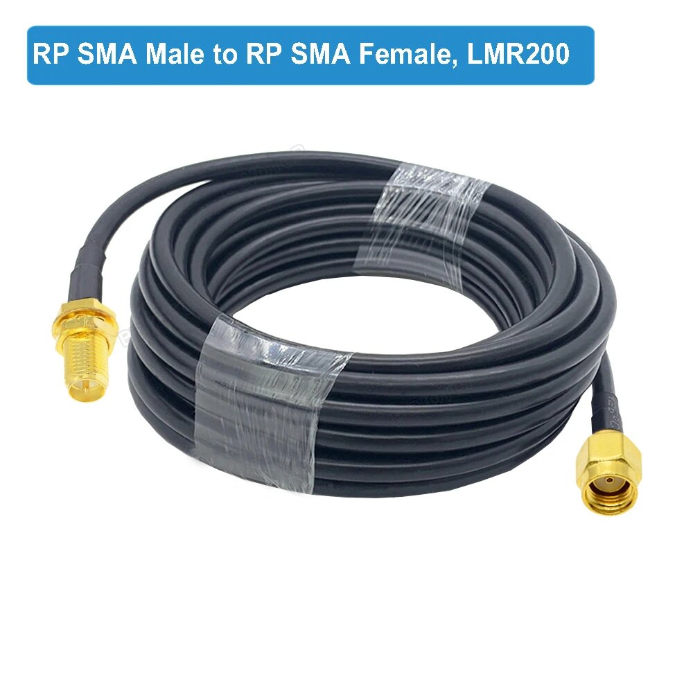 BEVOTOP BT1008-LMR200 RF кабель SMA-SMA 50 Ом 2M, RPSMA F to RPSMA M