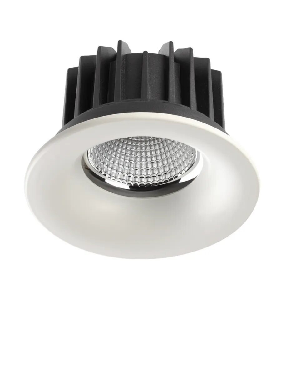 Встраиваемый светодиодный светильник светкомплект 369938LED, белый, цоколь LED, свет 3000К, для ванной