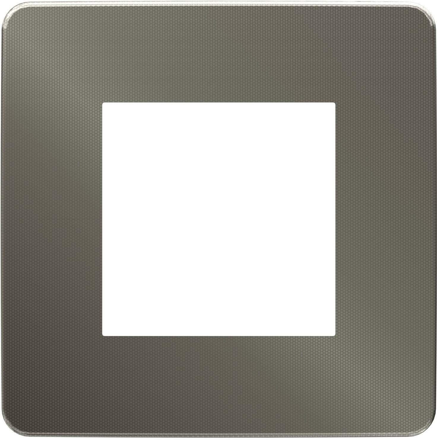 Рамка 1м Unica Studio Metal никель/антрацит встроенный монтаж (Schneider Electric), арт. NU280253
