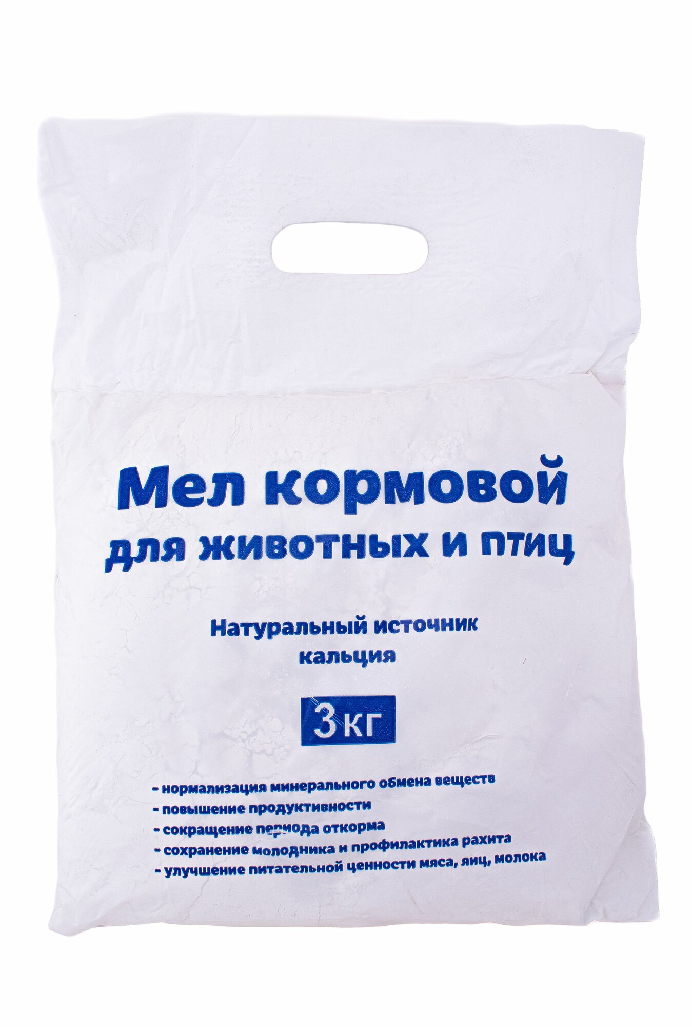 Кормовой мел, для животных, для птиц, для всех видов, форма выпуска порошок, 3 кг