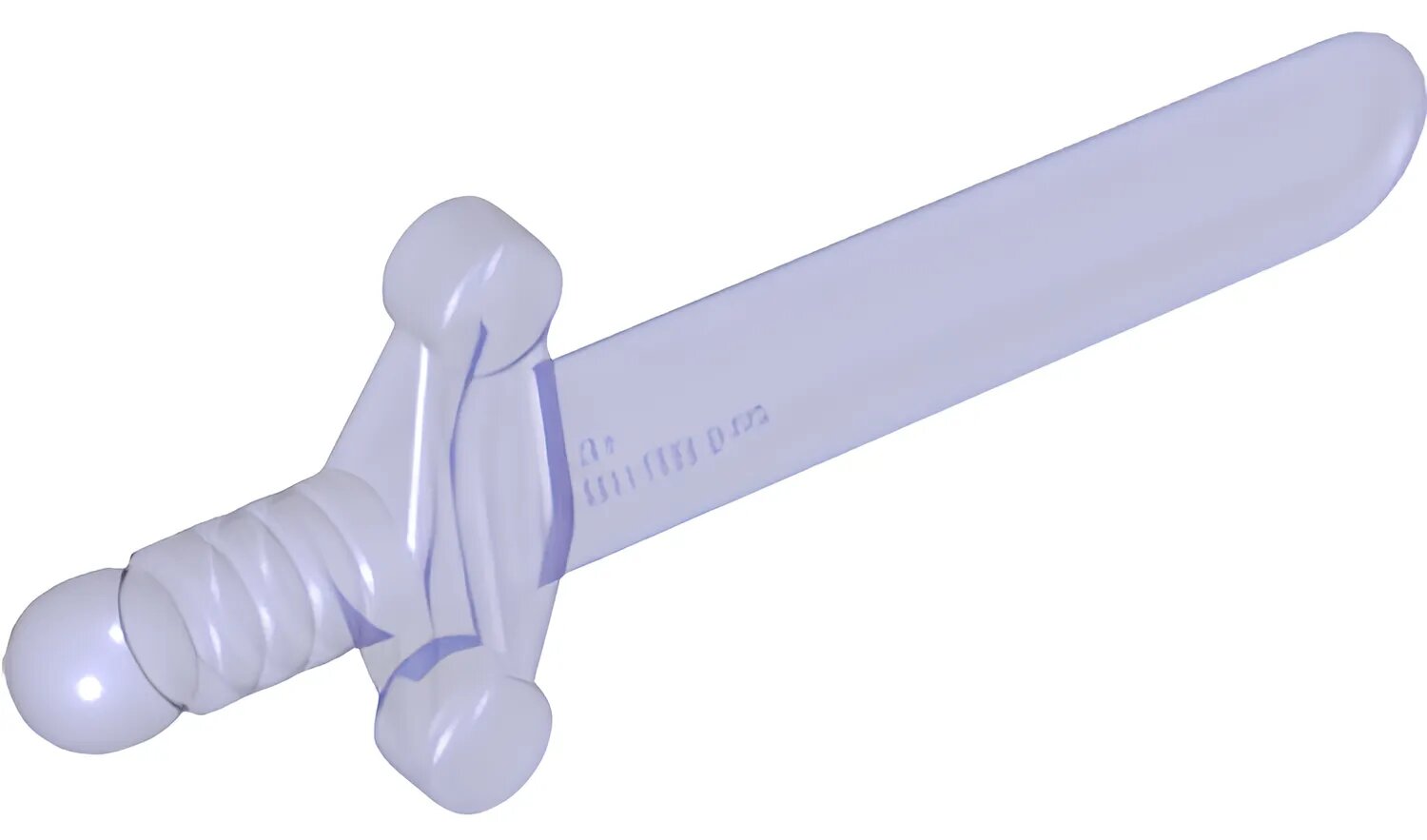 Деталь LEGO Меч, Weapon 76764 Weapon Sword, Shortsword Elaborate Hilt U Trans-Purple