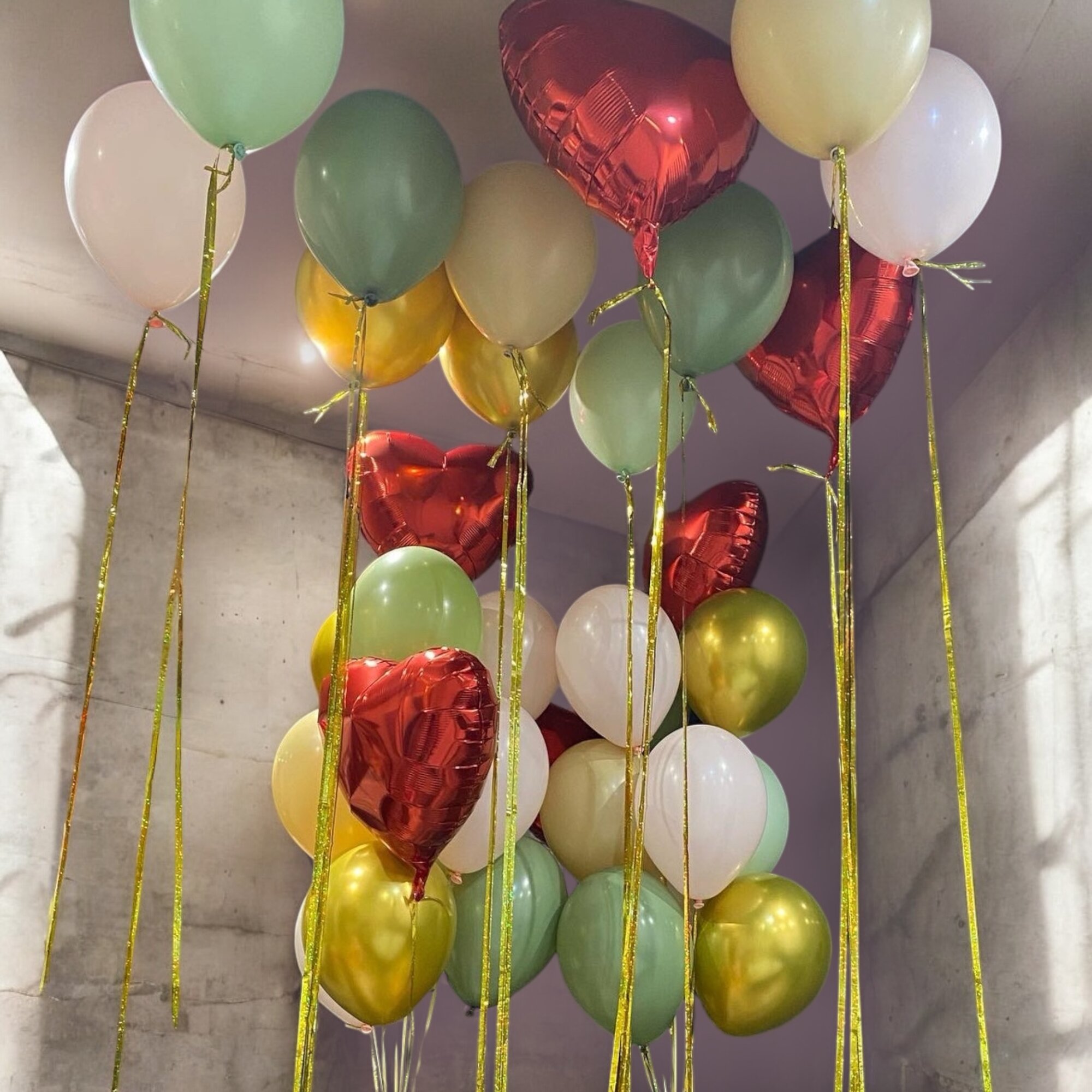 Шары с гелием для девушки, жены, мамы. Воздушные шары в букете из шаров. Набор шаров на День Влюбленных, 14 февраля , на 8 Марта "Любовь и нежность"