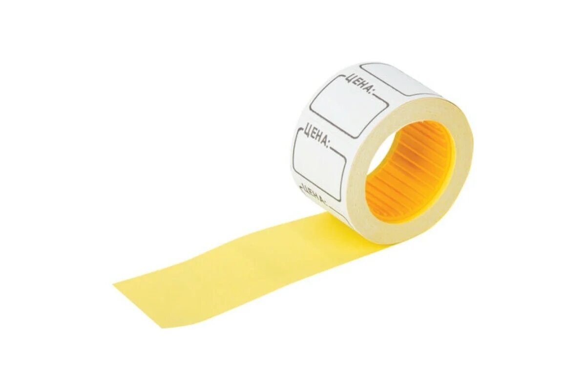 BRAUBERG ценник 35x25 мм средний белый самоклеящийся набор 5 рулонов по 250 шт 112362