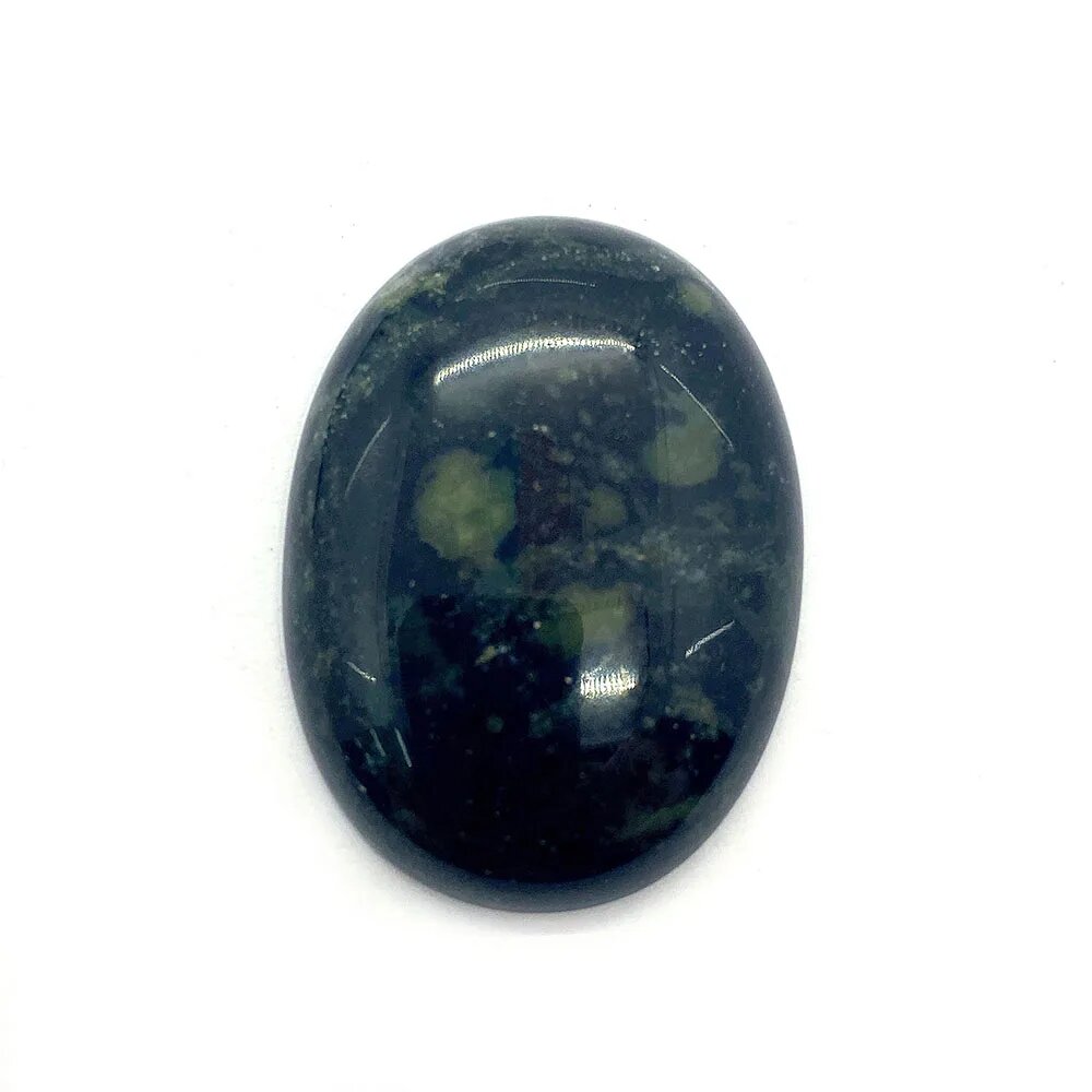 Кабошон тигровый глаз, агат, яйцо, зеленый авантюрин, 30x40 мм, LILDBZ Черный, I