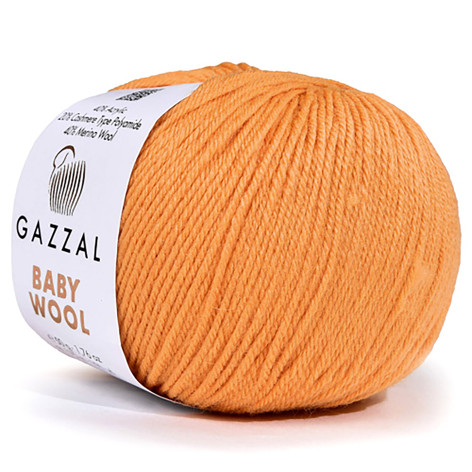 5 Мотков, Gazzal Baby Wool Xl, 40% Шерсть мериноса, 20% Кашемир ПА, 40% Акрил / 50 гр. - 100 м, цвет-837XL