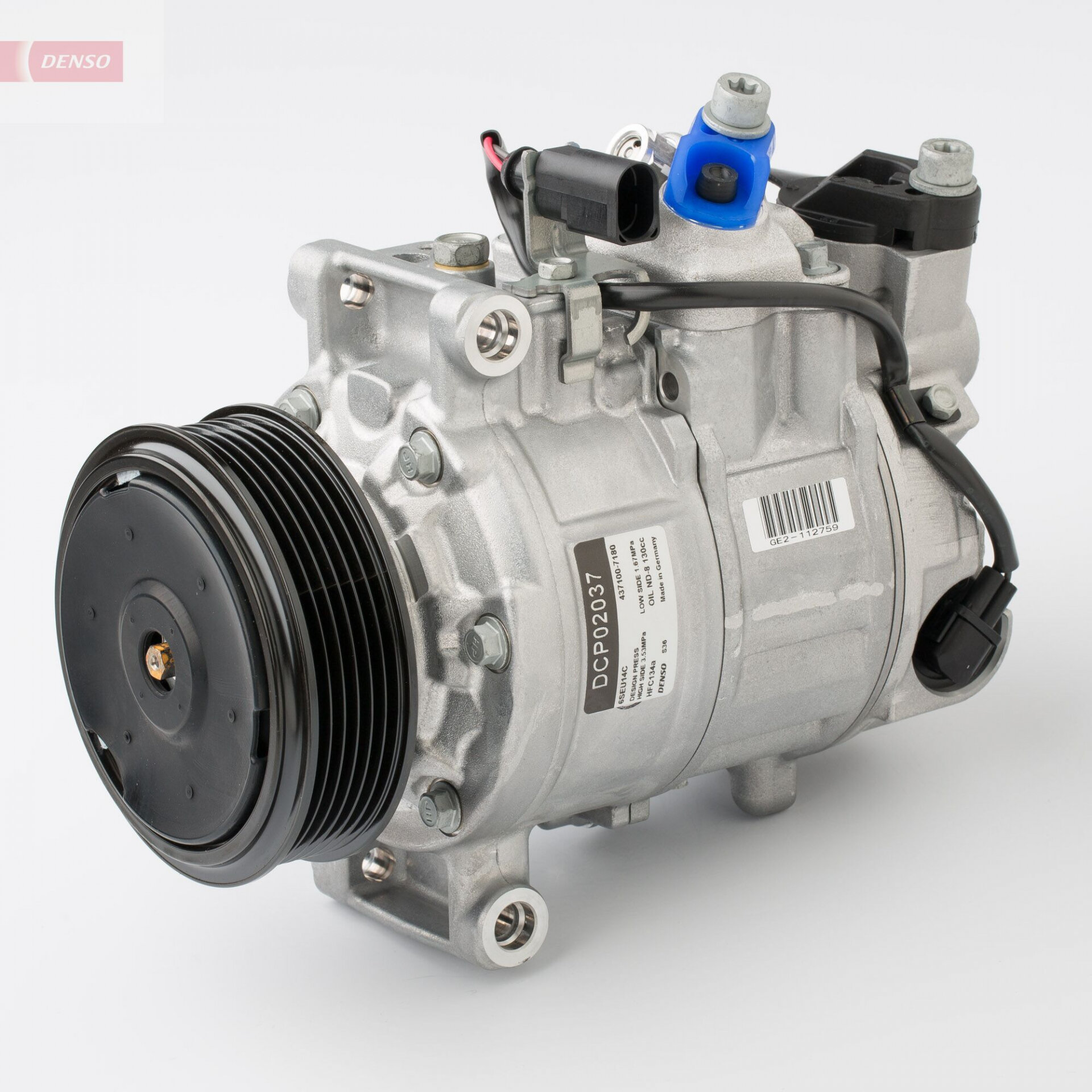 Компрессор кондиционера для автомобиля, DENSO DCP02037 (1 шт.)