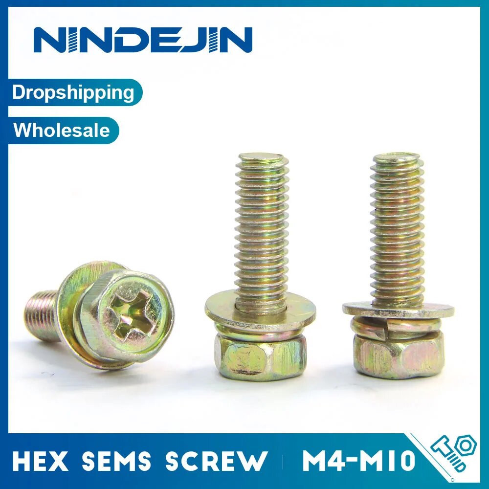 Винты NINDEJIN M4-M8, шестигранные головки