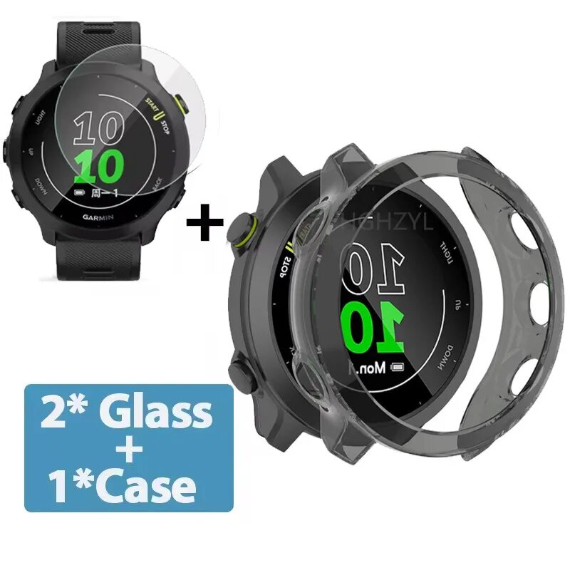 Защитный чехол 2-в-1 для Garmin Forerunner 55