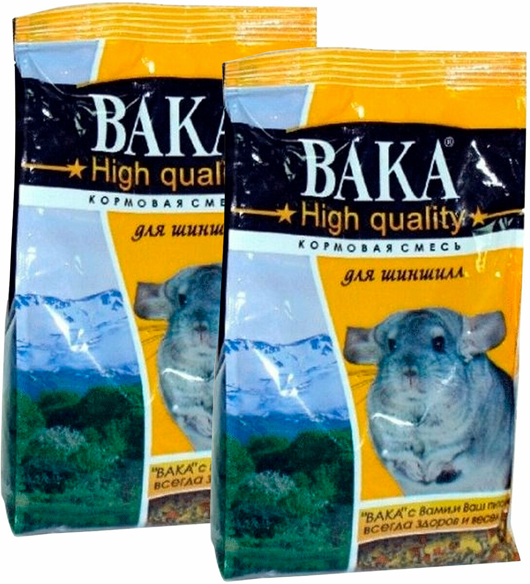 Вака HIGH QUALITY корм для шиншилл (500 гр х 2 шт)