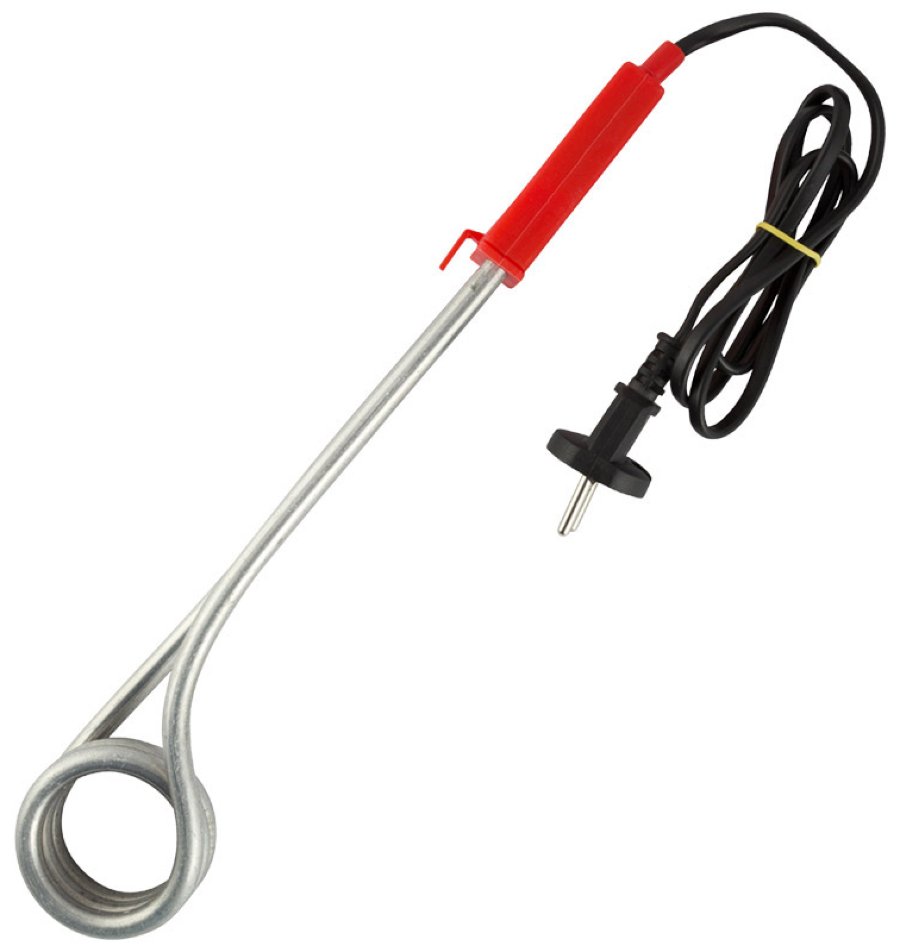 Кипятильник HomeStar / ХоумСтар HB-025 электрический, погружной, алюминиевый, длина нагревательного элемента 20см, 2500Вт / товары для дома