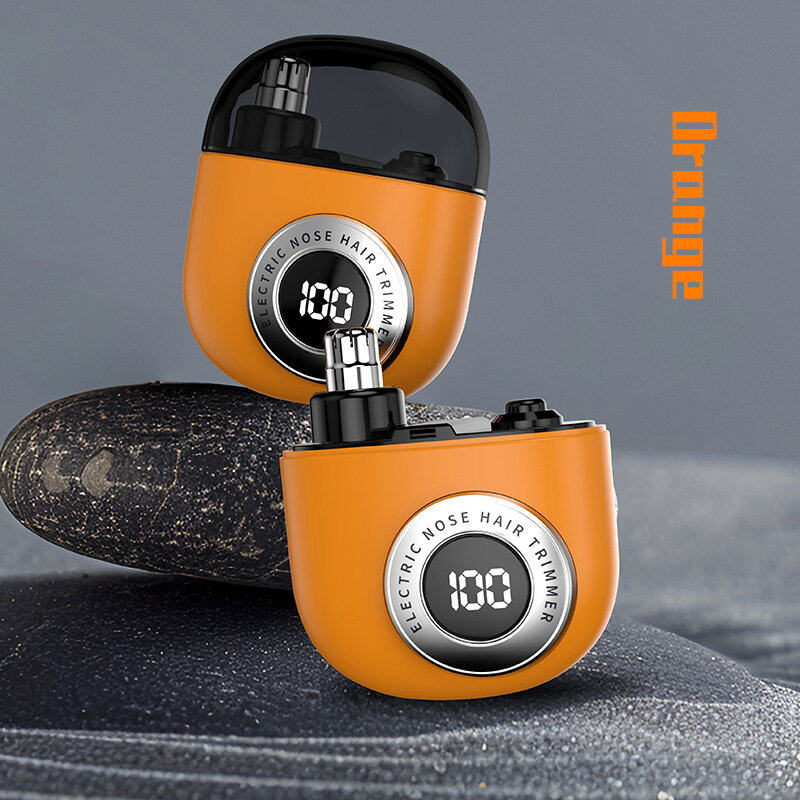 Прямые поставки с завода Новые мужские ножницы для волос в носу Мини-электрический триммер для волос в носу с цифровым дисплеем Портативный триммер для волос в носу