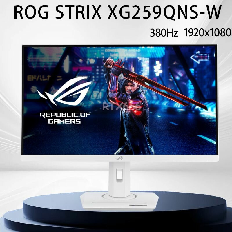 ASUS 24.5" Монитор ROG STRIX XG259QNS-W,1K,380HZ, HDCP, VRR (ROG STRIX XG259QNS-W), IPS, 1920x1080 Full HD, 380 Гц, белый