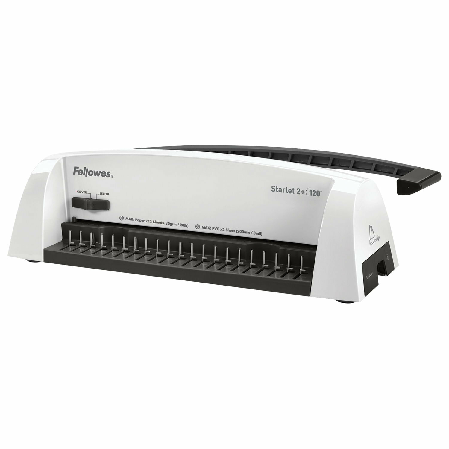 Переплетная машина Fellowes для пластиковой пружины "Starlet 2+" пробивает до 12 л, сшивает до 120 л