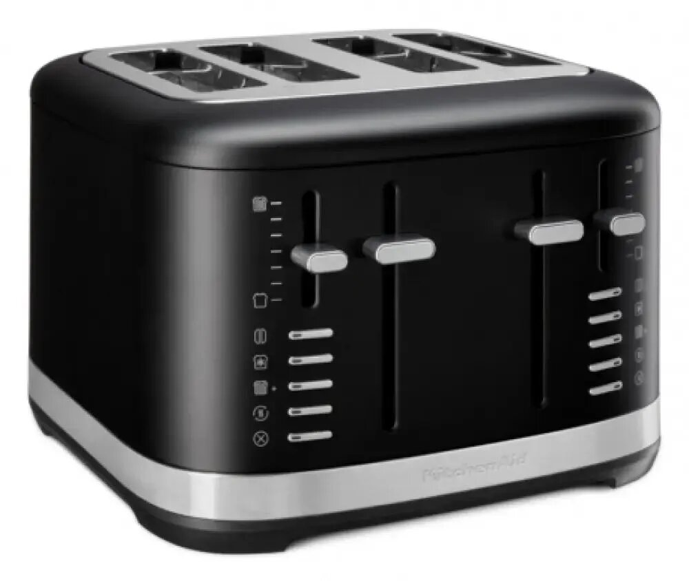 Тостер KitchenAid 5KMT4109EBM, металлический корпус, 4 тоста, черный/серый