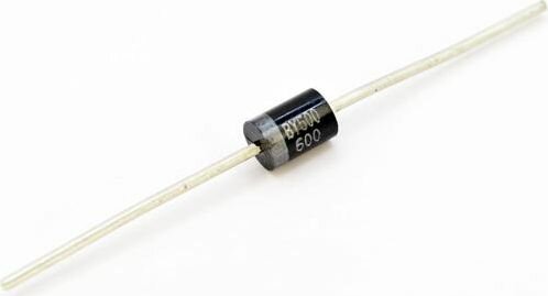 Диод DIOTEC BY500-600 Диод: выпрямительный THT 600В 5А Ammo Pack Ifsm: 200А Ir: 5мкА 1шт