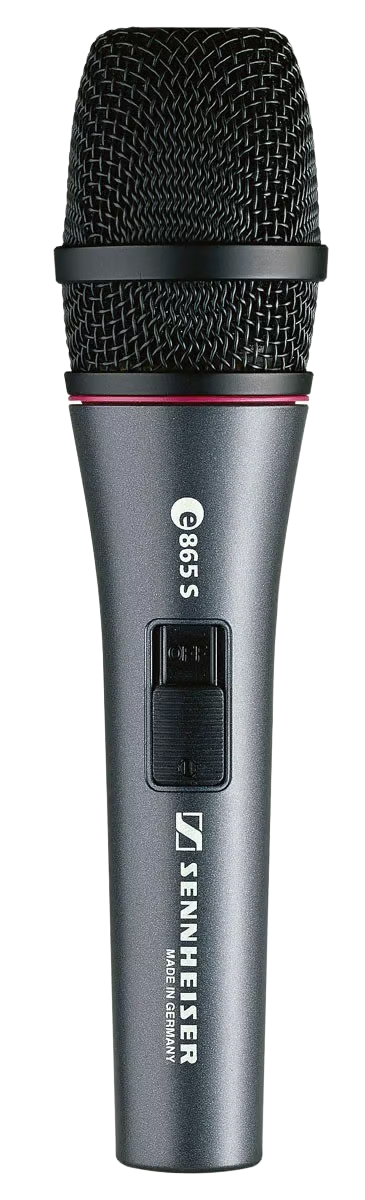 Вокальный микрофон Sennheiser E 865-S, электретный, суперкардиоидный, постоянно поляризованный конденсатор, 40-20гГц — фото 1
