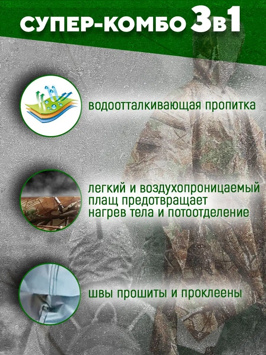 Дождевик пончо — фото 1