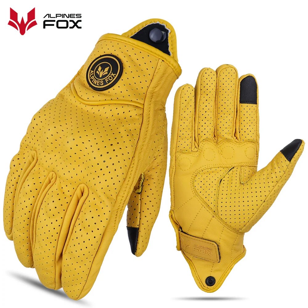 Желтые мотоперчатки Alpinestars AFG-16 L