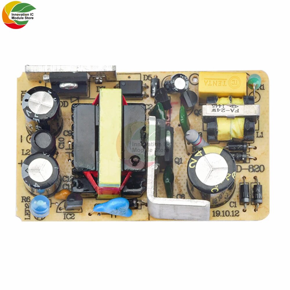 Плата блока питания 12 В, 2,5 А, переключатель, контроль, Регулируемый Модуль блока питания со светодиодом, с фильтром и без модуля фильтра