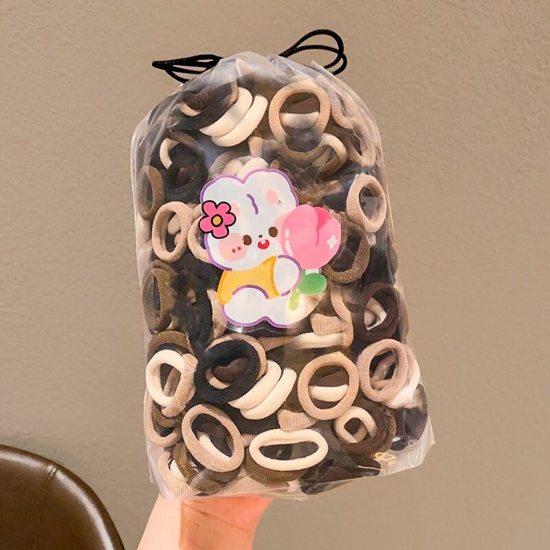 Набор Из 100 Детских Эластиков Для Волос Размером 3 См