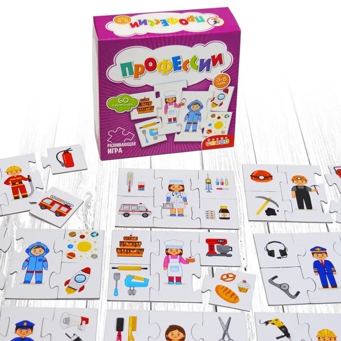 Игра Дрофа-медиа "Мини игры. Профессии", 3-5 лет, 1-6 игроков — фото 1