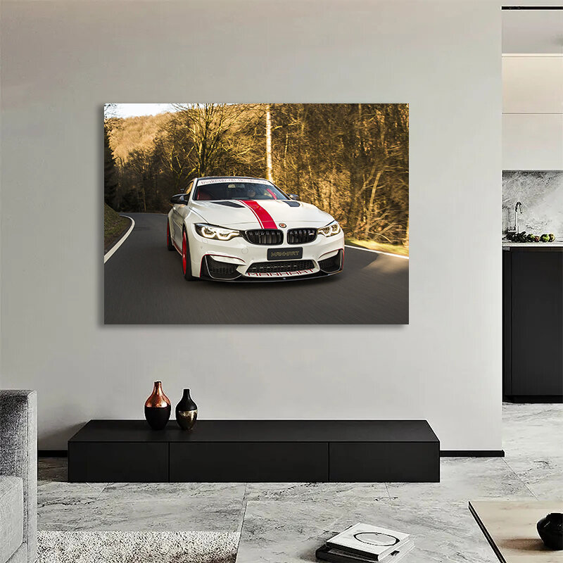 Картина БМВ / машина, картины для интерьера / мальчику, 40х60 см,