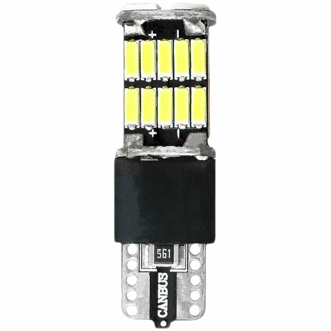 Комплект светодиодных габаритных ламп для автомобиля MYX T10 26SMD 12-24V Canbus bipolar цена за 2шт.