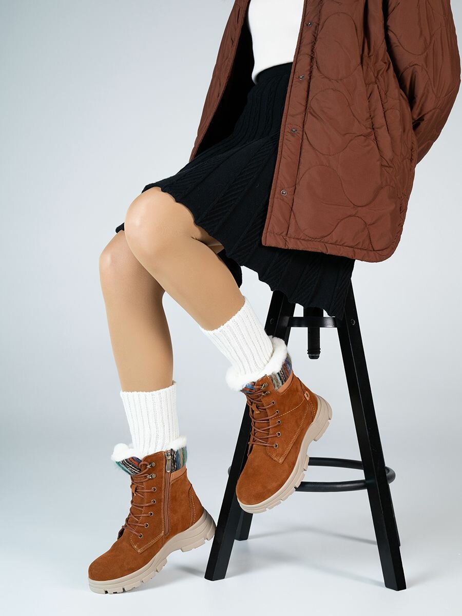 Ботинки женские зимние коричневые ORTENBERG Gladys, арт. 14.33