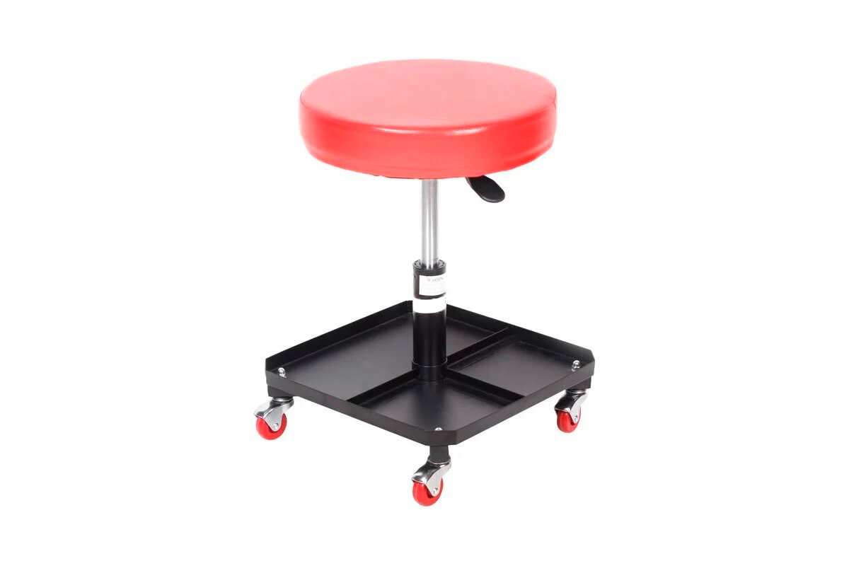 TORIN Регулируемый табурет на колесах, с инструментальной полкой TR6201