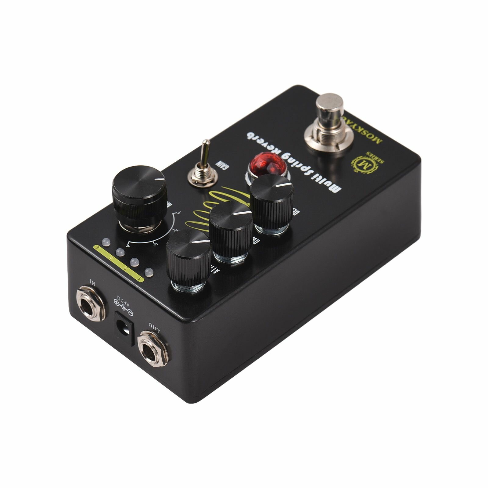 MOSKYAUDIO MULTI SPRING REVERB Педаль эффектов гитарной реверберации Attack/Dwell/Depth/GA