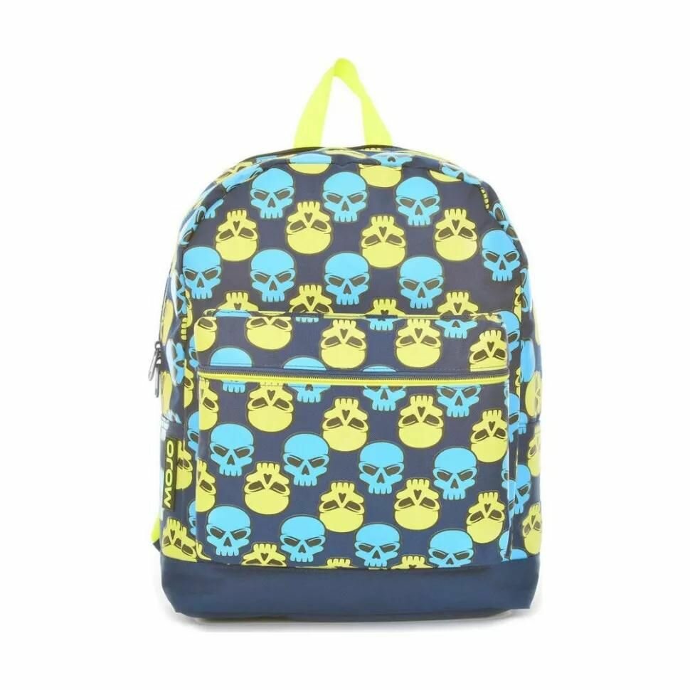Рюкзак Mojo "Brite Skull Checker" 41х30,5х12 см, черный, мульти