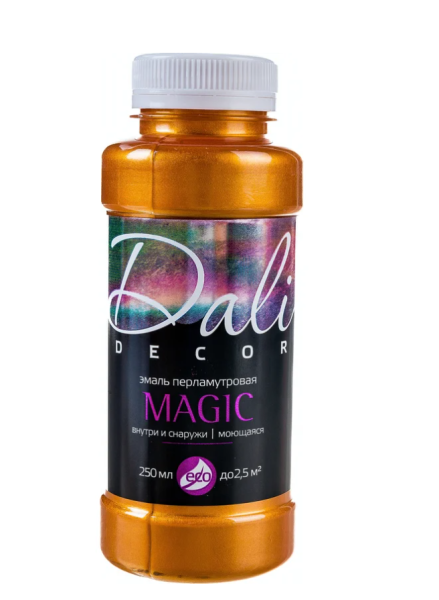 Эмаль акрил DALI-decor перламутр медь 0,25 л