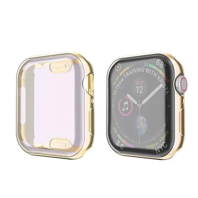 Чехол Rloverae для Apple Watch Ultra Ultra 1 2 49mm, Желтый, Gold