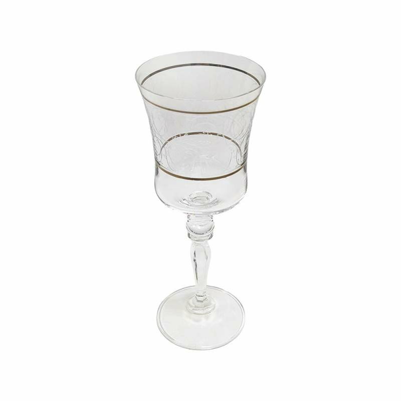 Бокалы для белого вина 185 мл 6 шт Crystalex CZ s.r.o. "Грация /Q9139 /Платиновый кант" / 269907