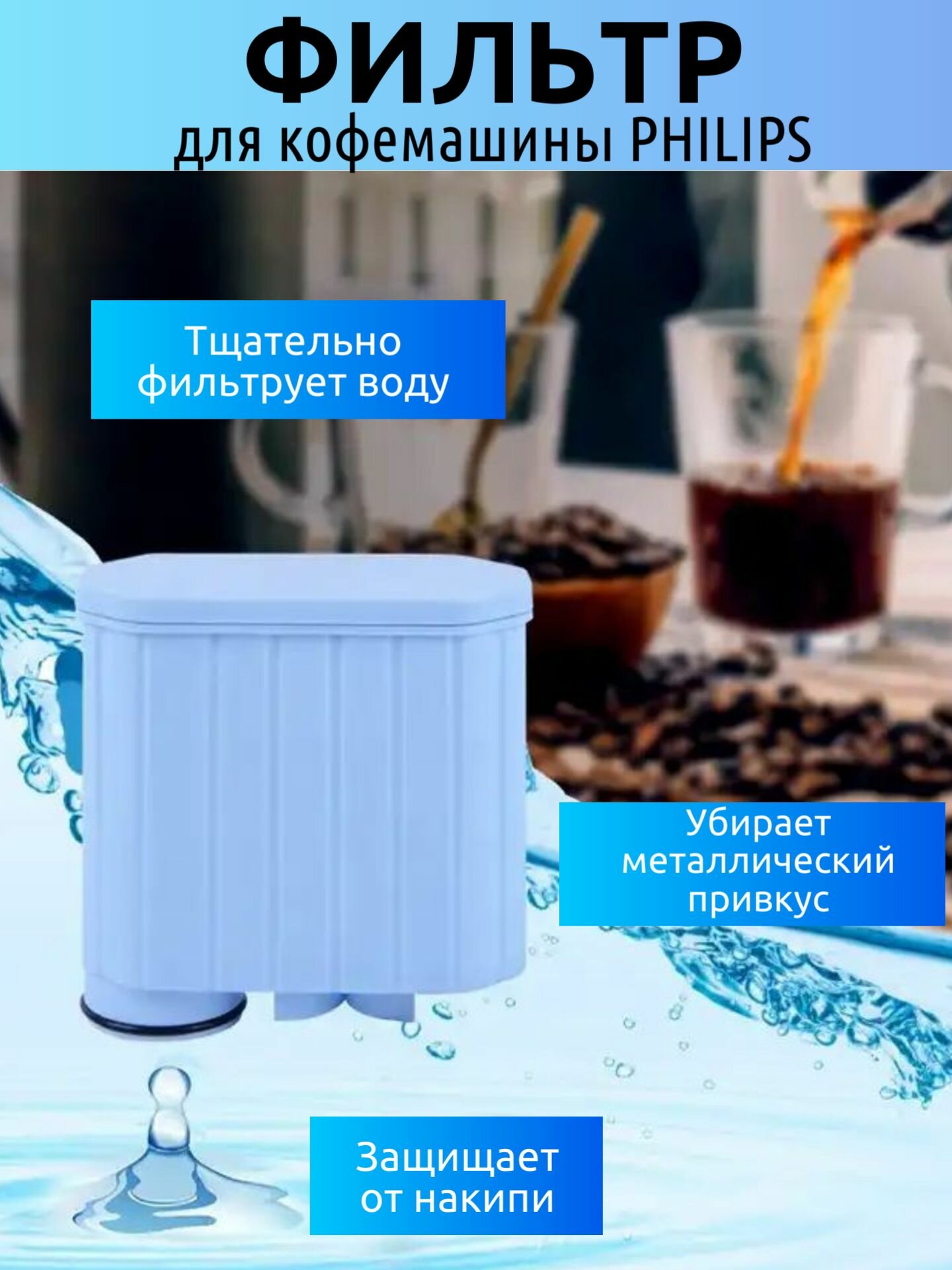 Фильтр для кофемашины Philips Saeco AquaClean CA6903/10