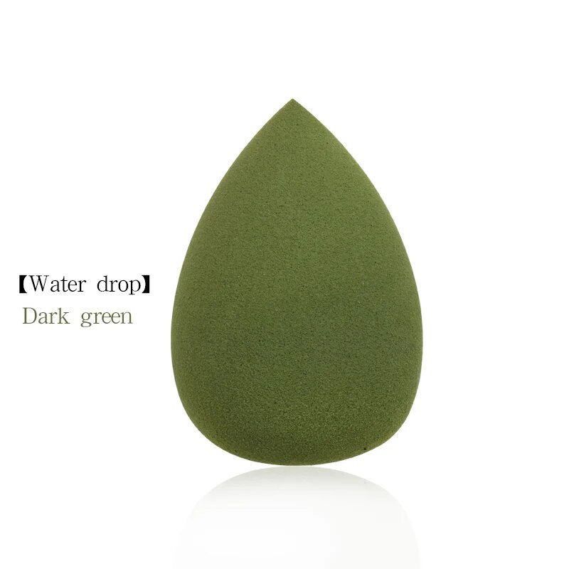 Губка для макияжа "Water drop" Dark green, Цвет: AA190-10
