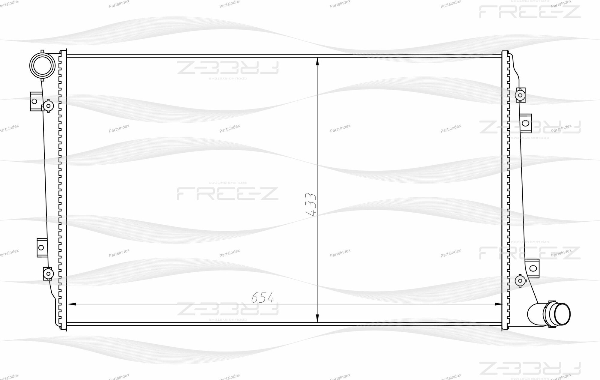 Радиатор охлаждения, FREE-Z KK0212